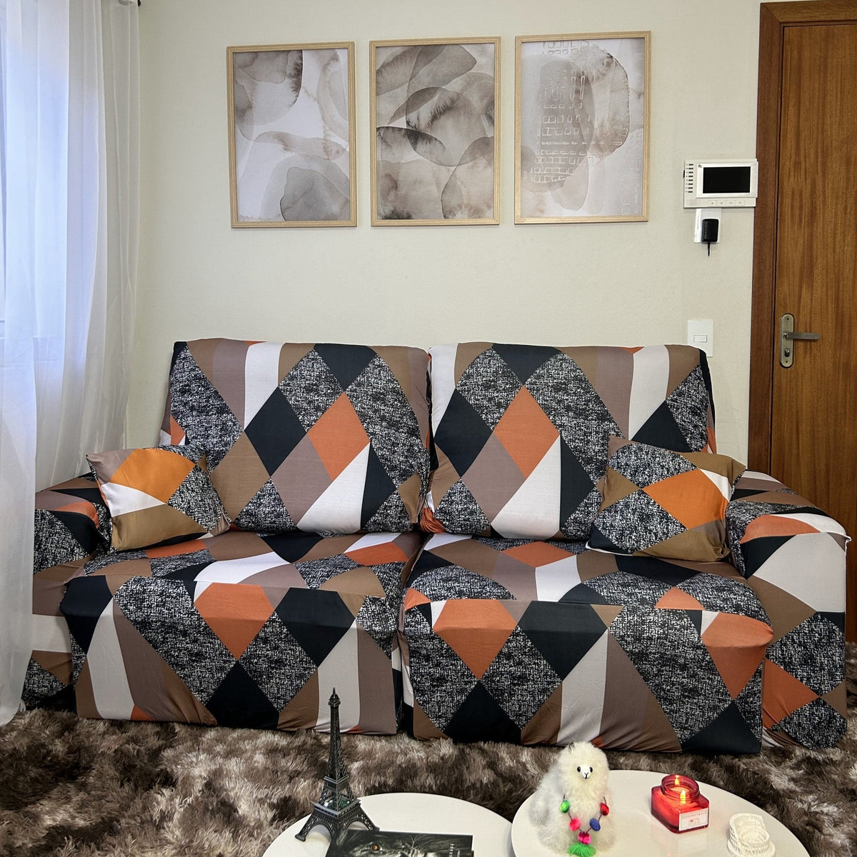 Capa de Sofá Retrátil Spandex + 2 Capas de Almofadas + Fixadores, Esta – Imagine Stores